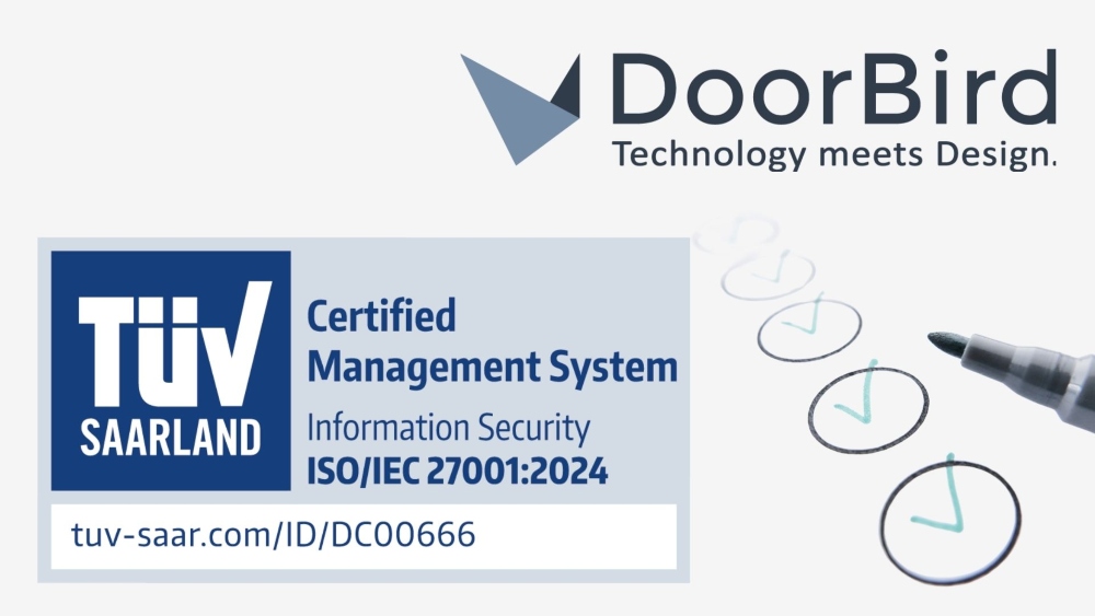 DoorBird/ Bird Home Automation receives certification